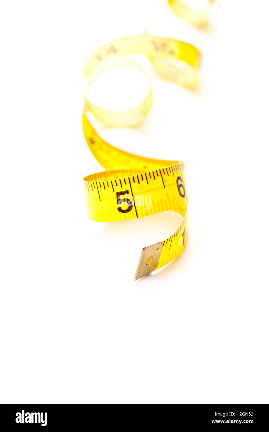 yellow measuring tape Stock Photo - Alamy