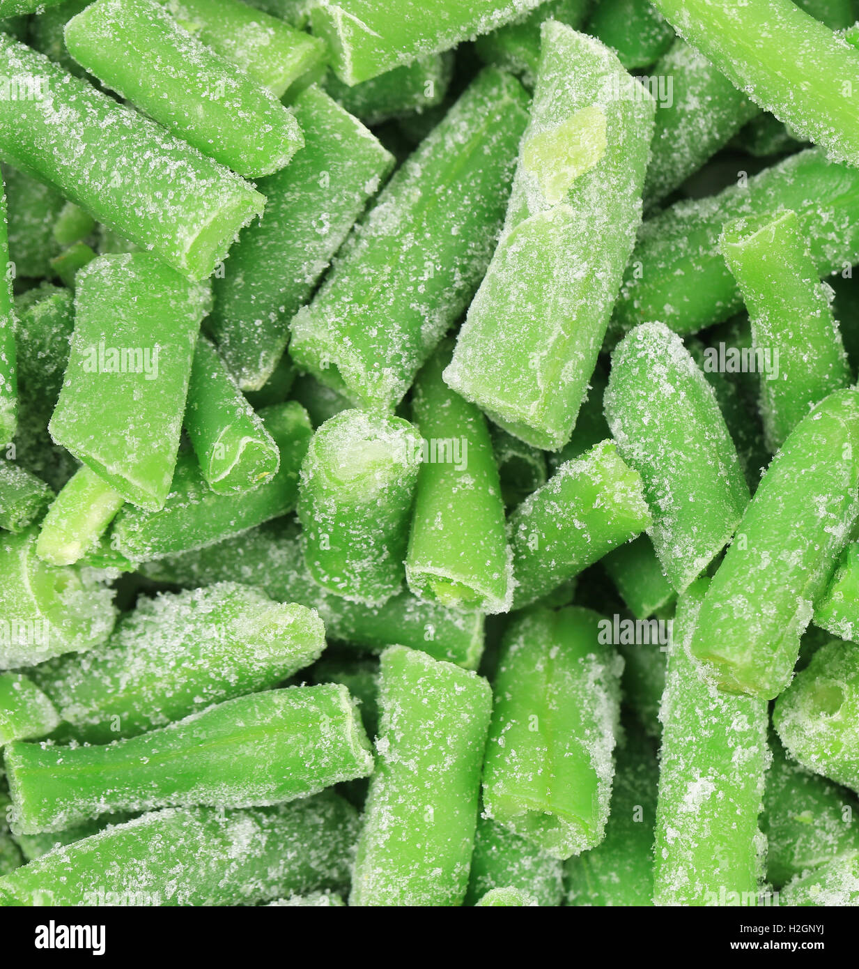 Frozen green beans Stock Photo - Alamy