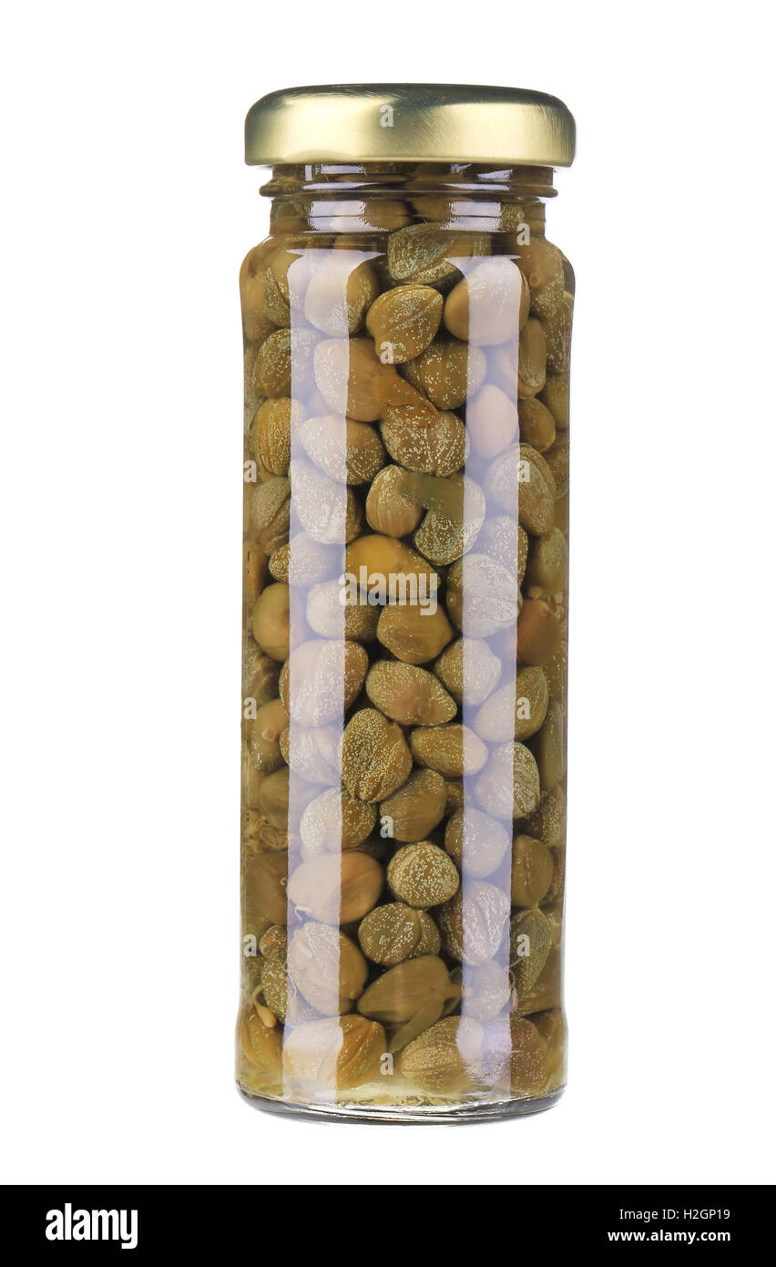 Capers vegetables canned preserved Stock Photo - Alamy
