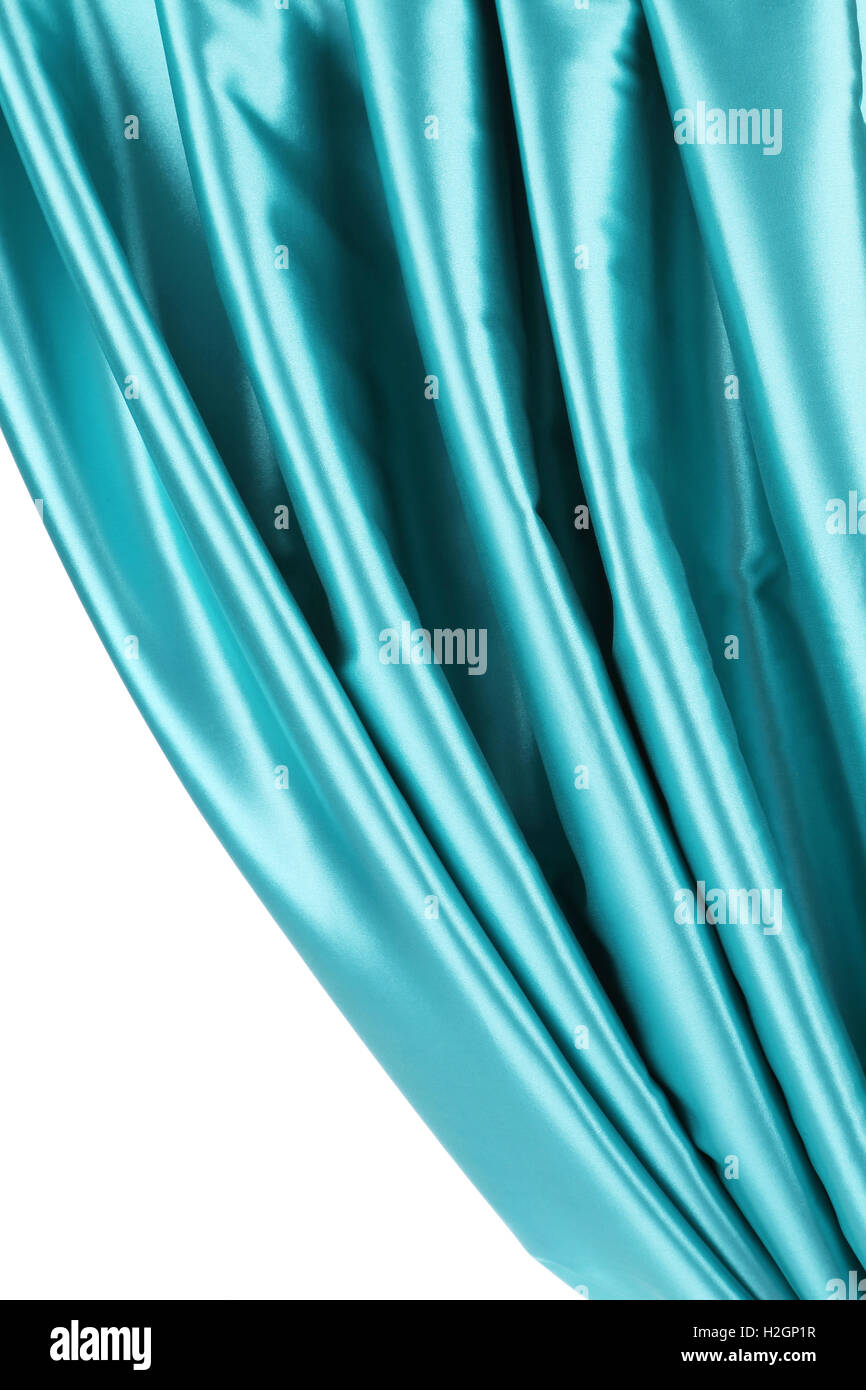 Blue silk. Whole background Stock Photo - Alamy