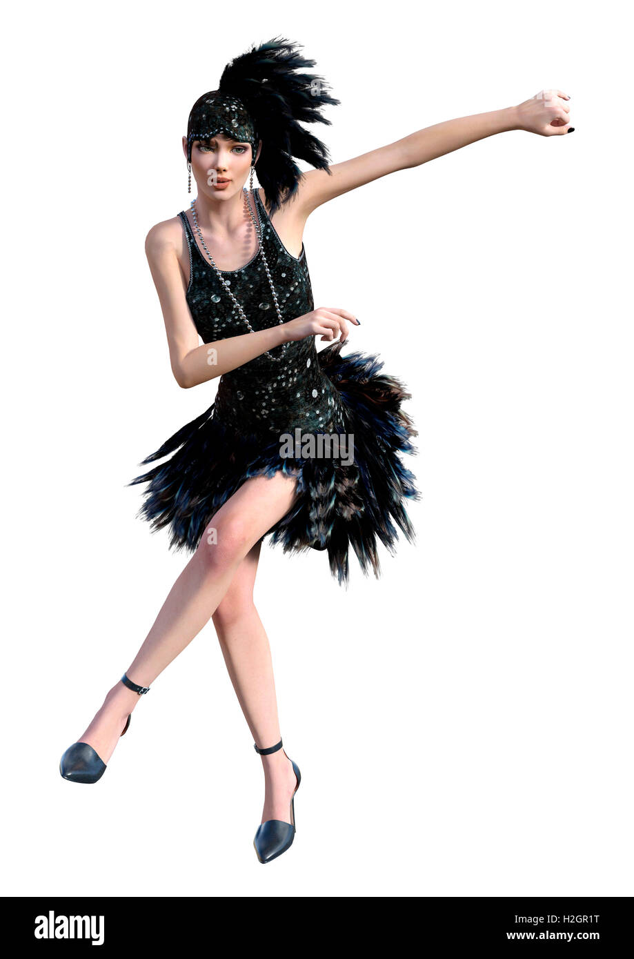 1920s flapper, model hi-res stock photography and images - Alamy
