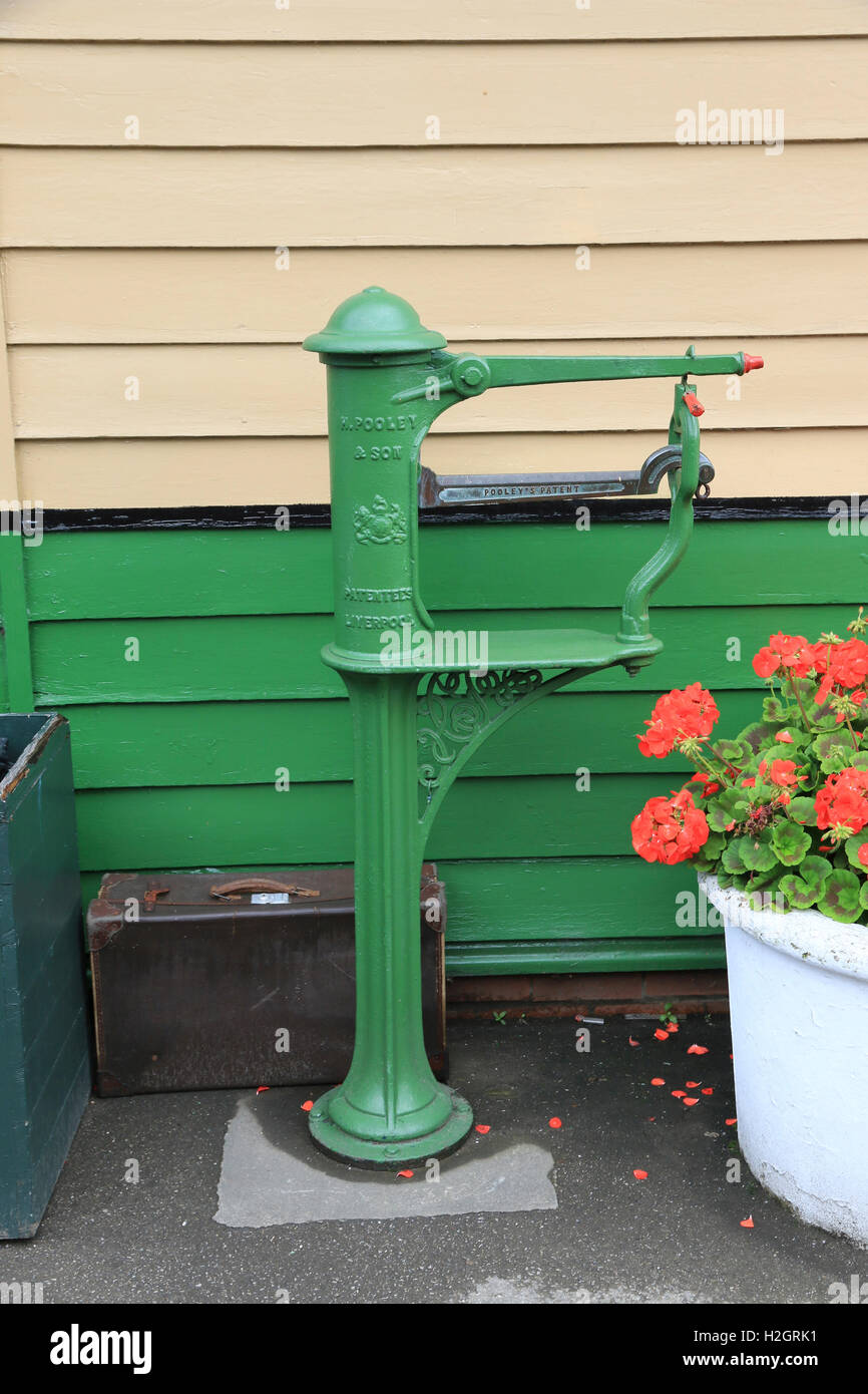 Pooley weighing scale on heritage railway Stock Photo - Alamy