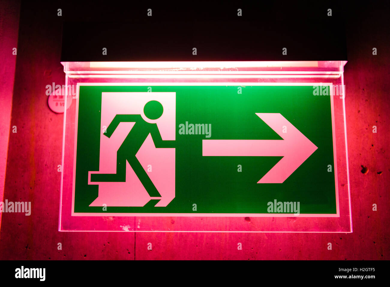 Pictogram emergency exit sign hi-res stock photography and images - Alamy