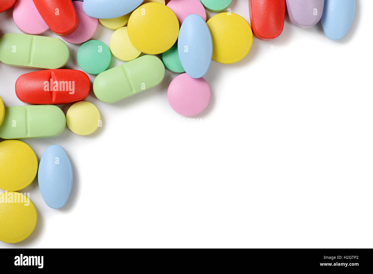 pills isolated on white background Stock Photo - Alamy