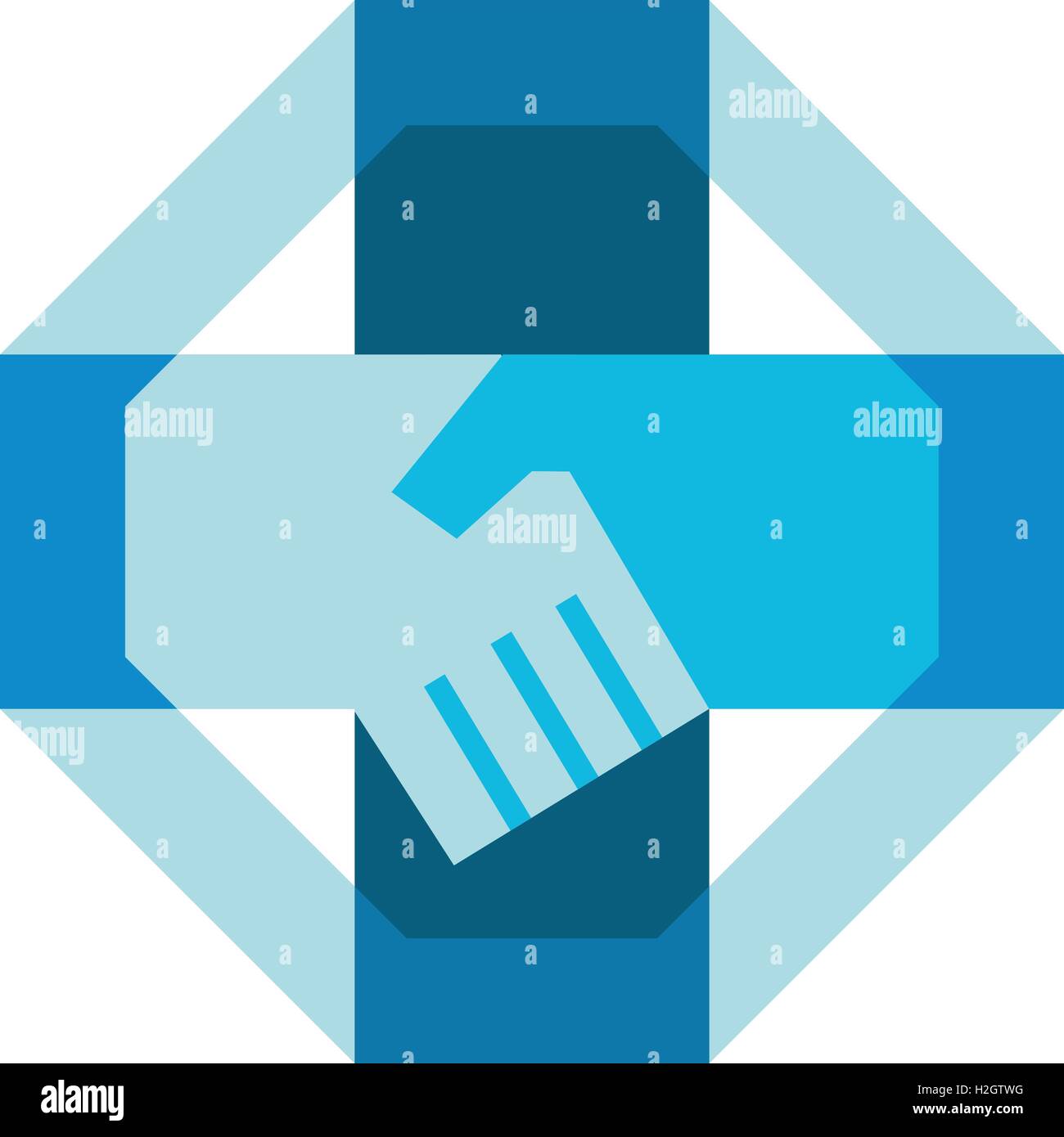 Hand shake icon from Stock Vector Images - Alamy