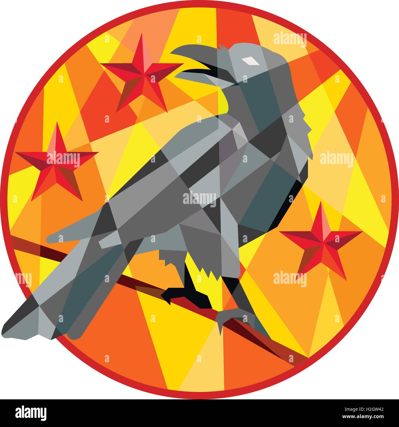 Raven inside Stock Vector Images - Alamy