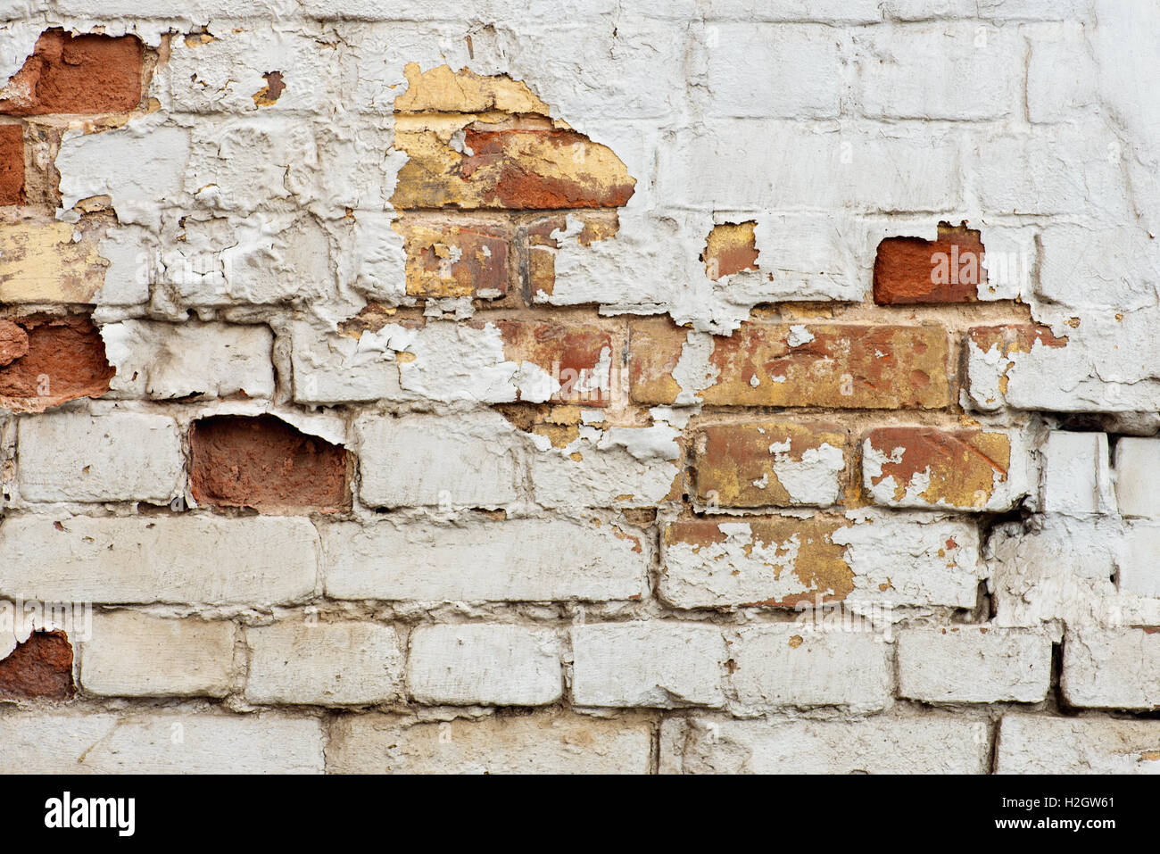 Background of cracked brick wall texture Stock Photo - Alamy