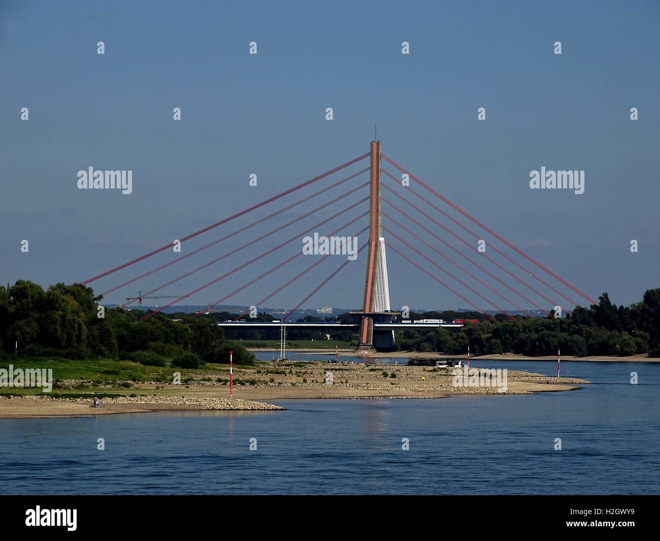 Bridge Over Rhine Dusseldorf High Resolution Stock Photography and ...