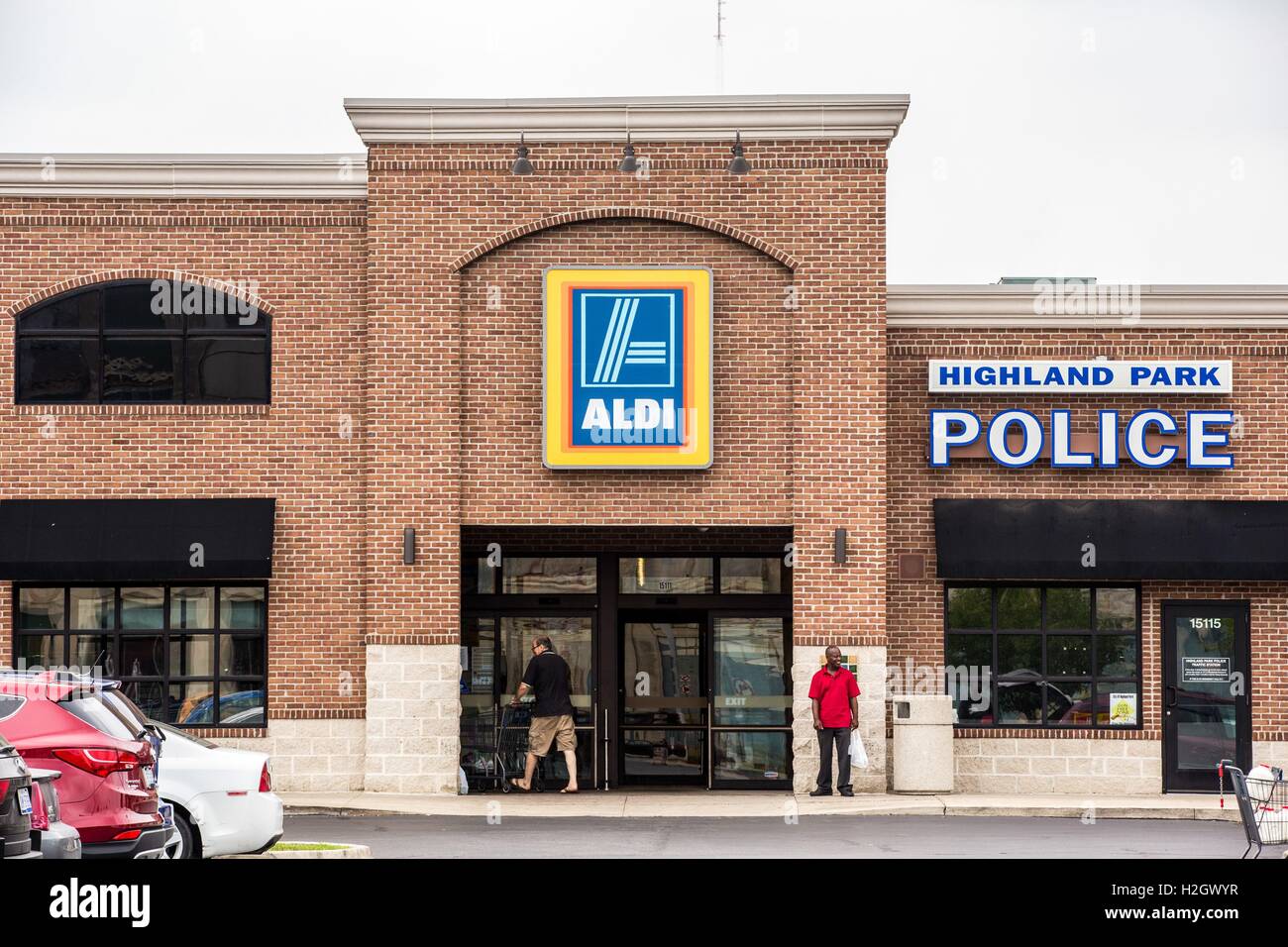 ALDI supermarket in Highland Park, Michigan, USA, Aug. 15, 2016 ...