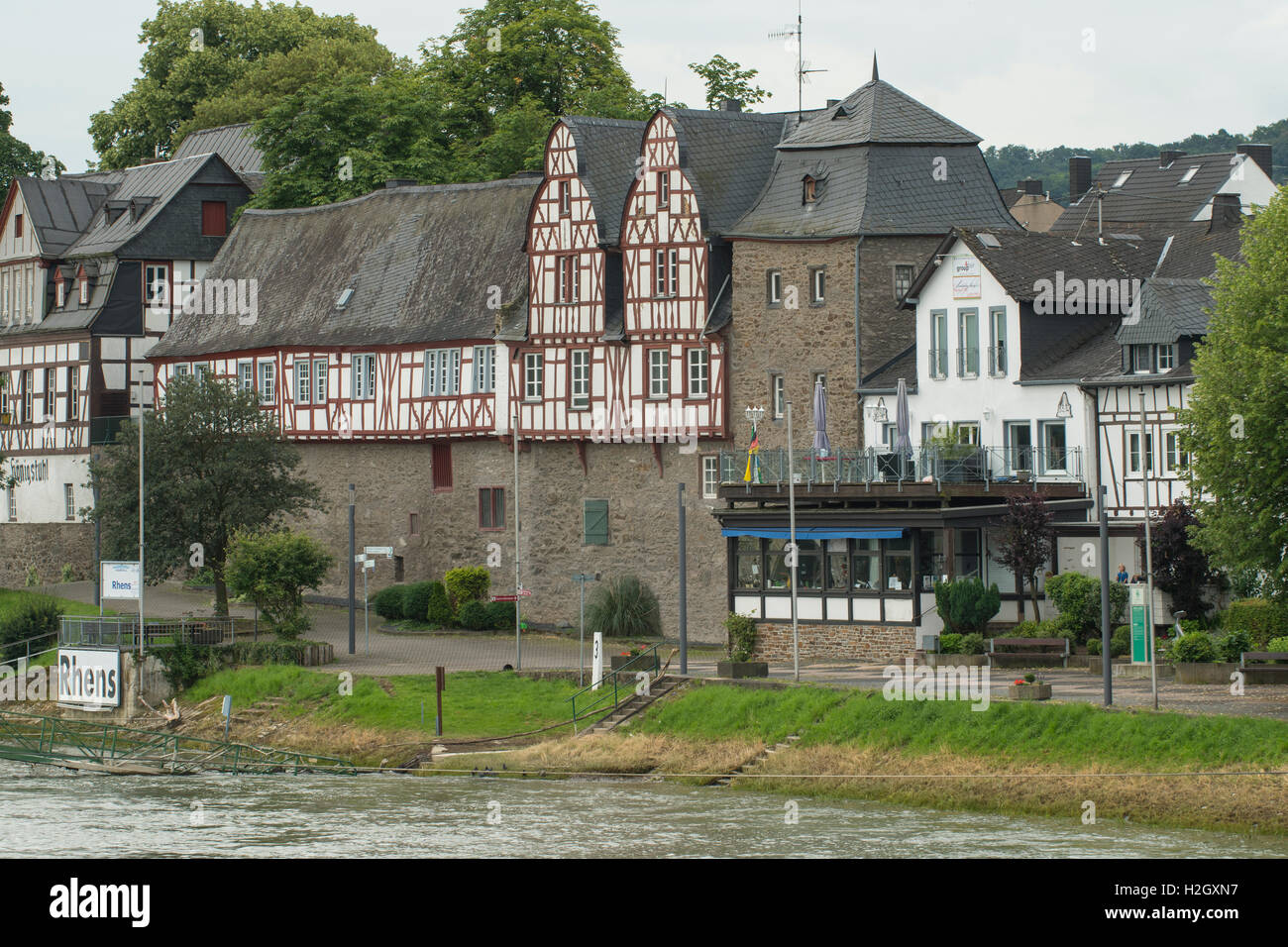 Deutches Haus, Rhens am Rhein, Germany Stock Photo - Alamy