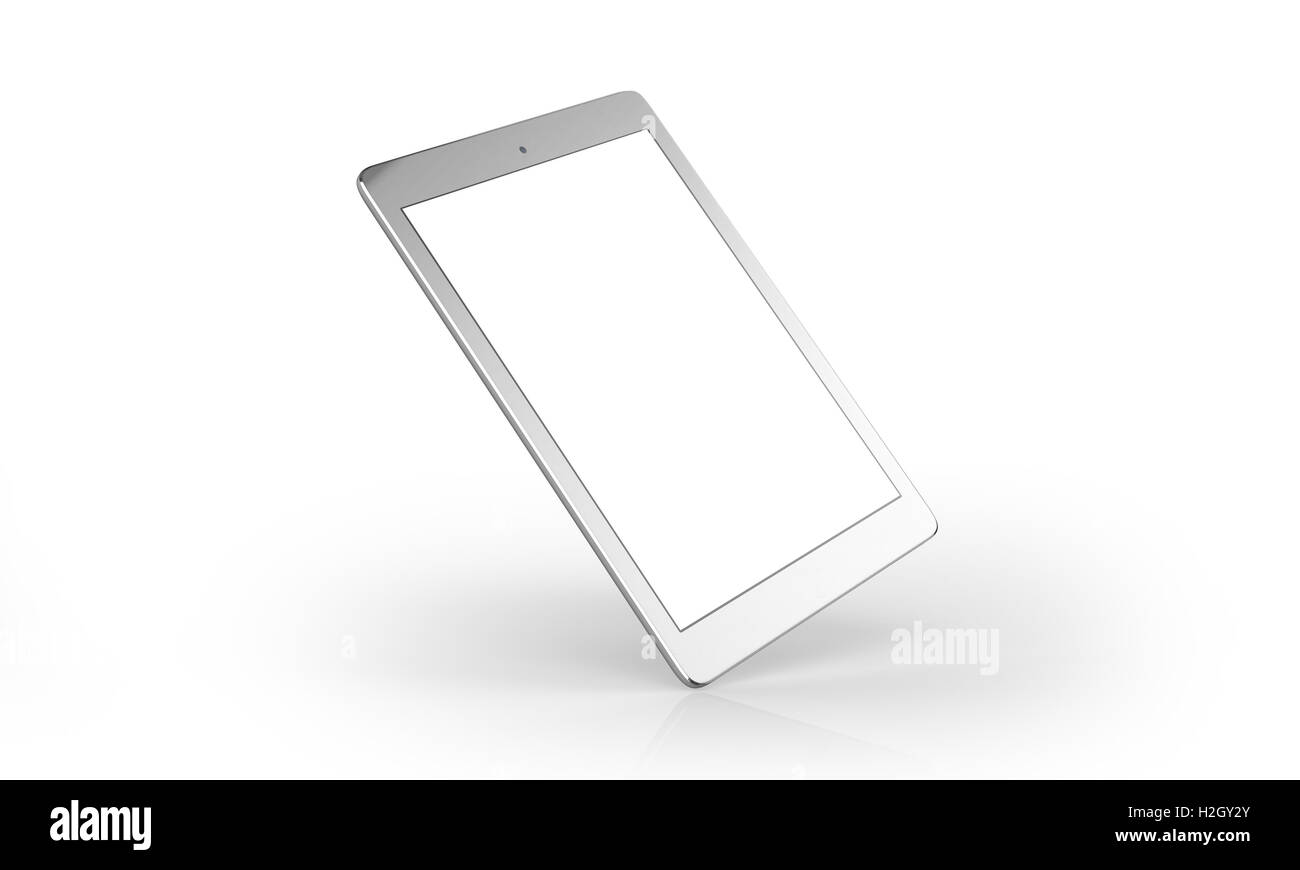 White screen computer tablet Cut Out Stock Images & Pictures - Alamy