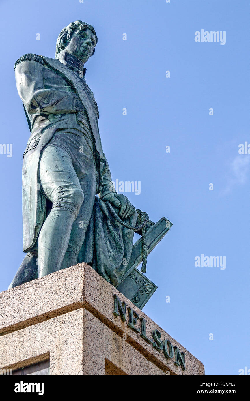 Statue Of Lord Nelson Bridgetown Barbados West Indies Stock Photo - Alamy