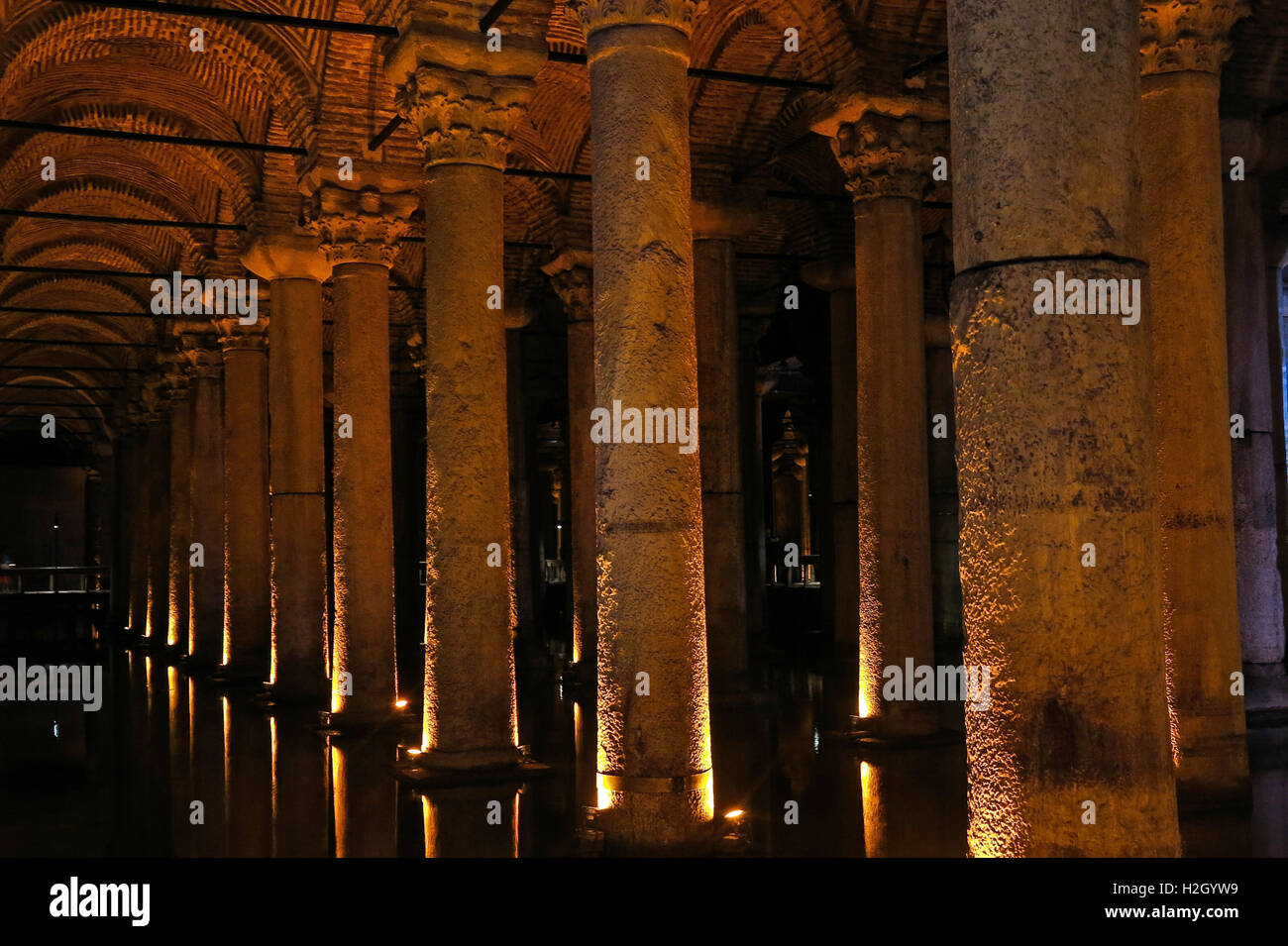 The Basilica Cistern - underground water reservoir build by Emperor ...