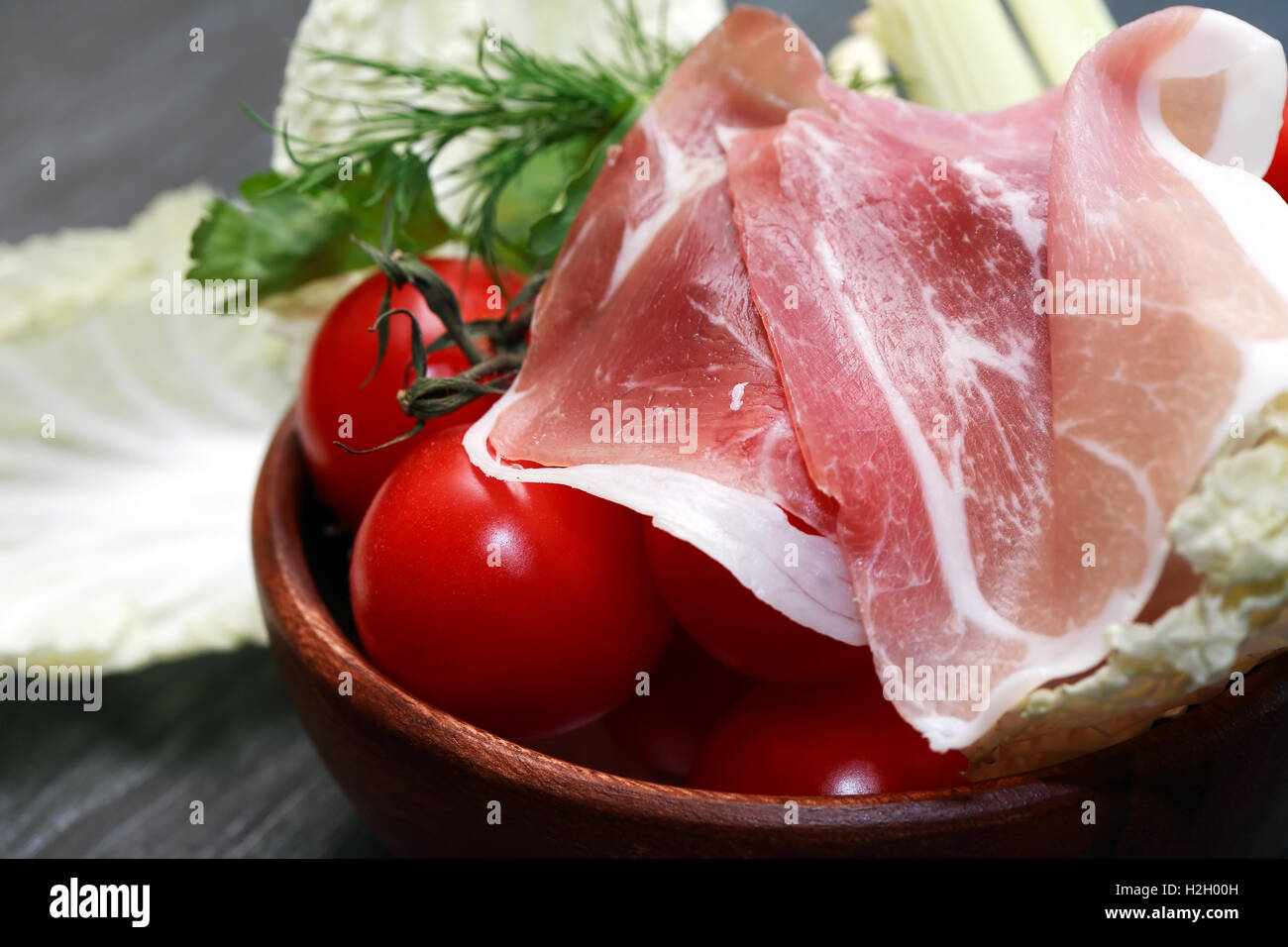 Slice of ham hi-res stock photography and images - Alamy
