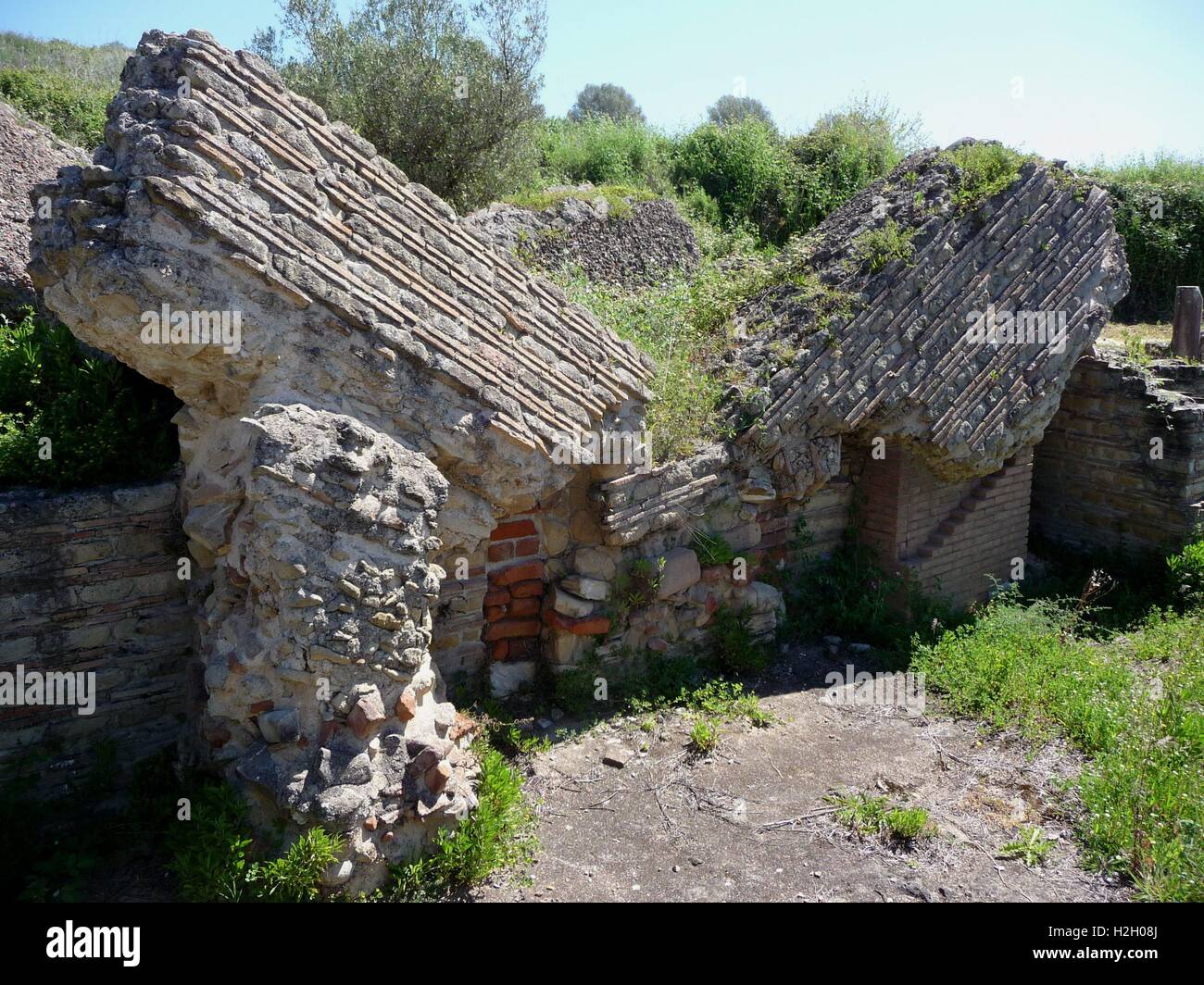 Archeological area of Elea-Velia in Acea, Campania, Italy, pictured 20 ...