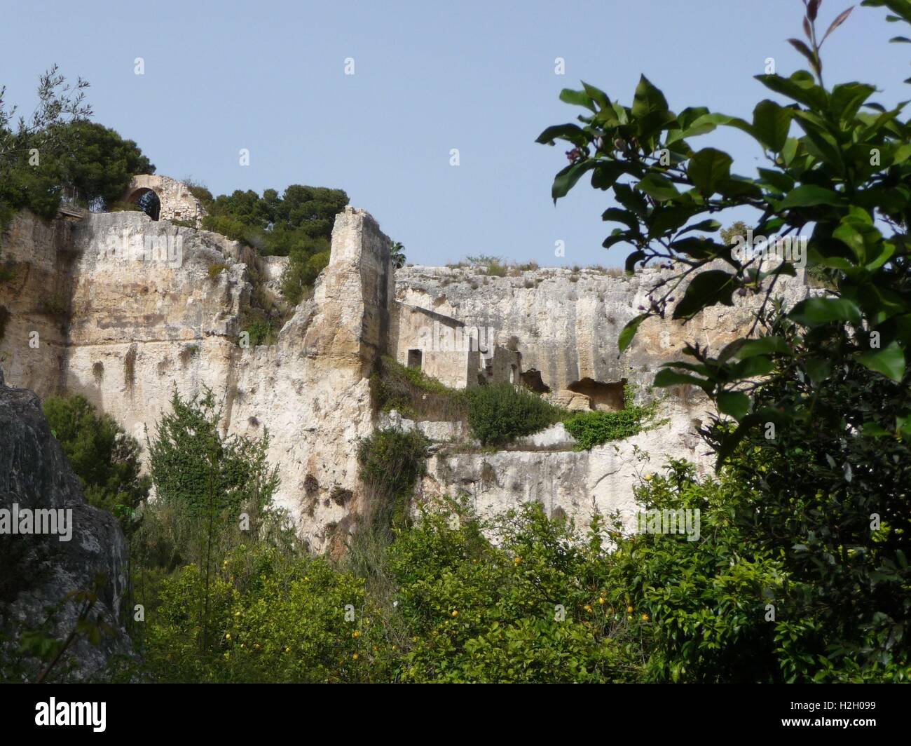 Latomia del Paradiso at ancient Greek Neapolis in Siracuse, Sicily ...