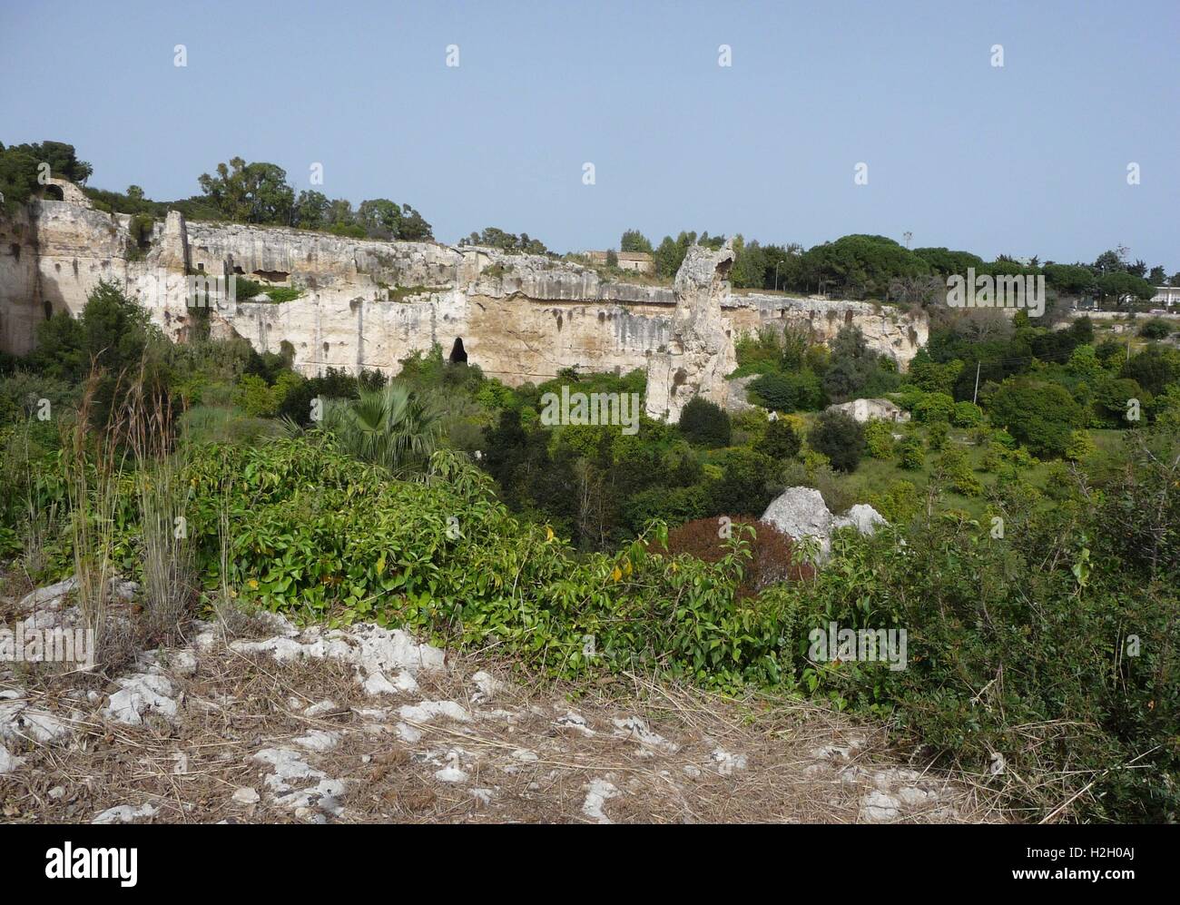 Latomia del Paradiso at ancient Greek Neapolis in Siracuse, Sicily ...