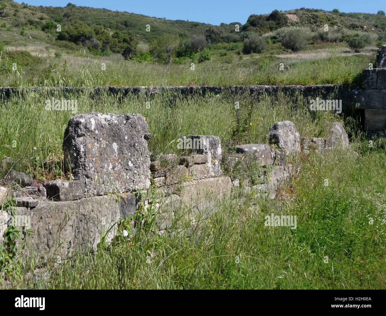 Archeological area of Elea-Velia in Acea, Campania, Italy, pictured 20 ...