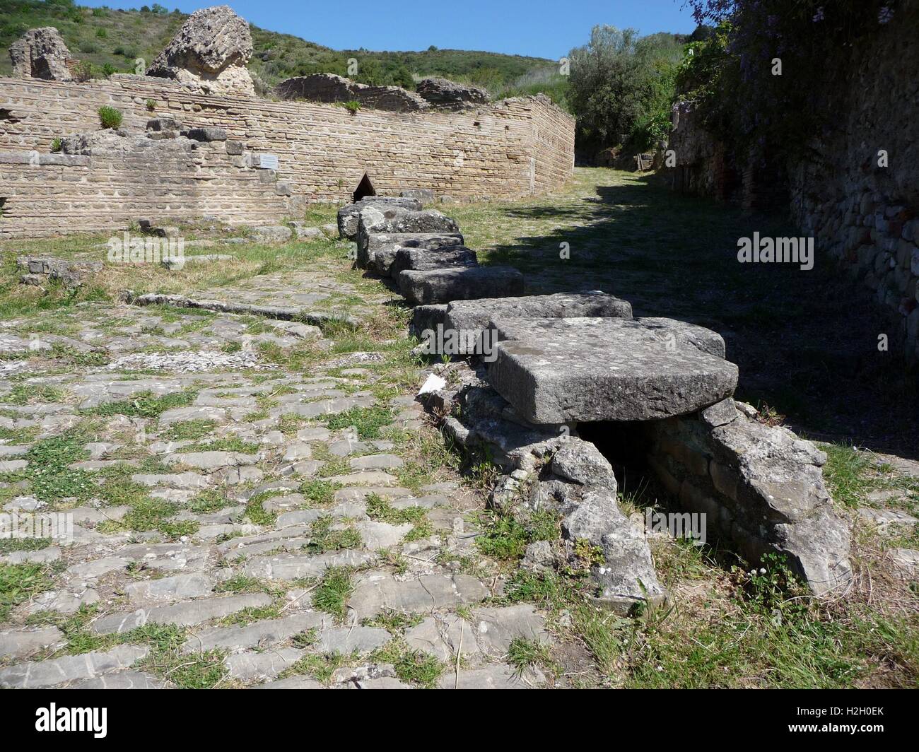 Archeological area of Elea-Velia in Acea, Campania, Italy, pictured 20 ...