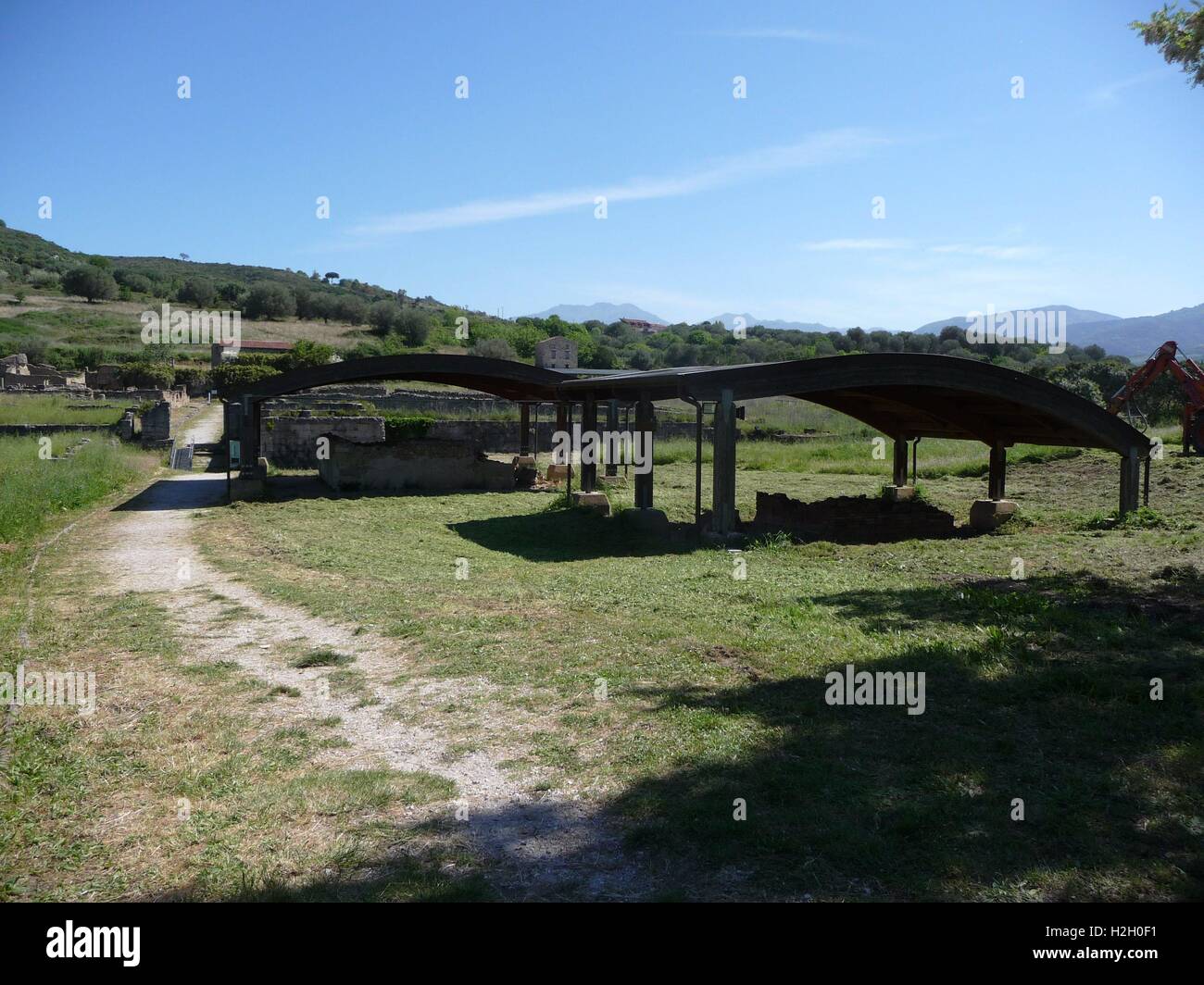 Archeological area of Elea-Velia in Acea, Campania, Italy, pictured 20 ...