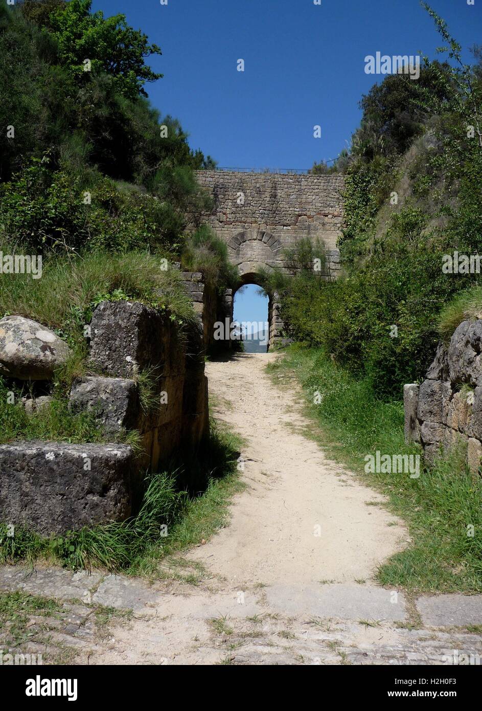 Archeological area of Elea-Velia in Acea, Campania, Italy, pictured 20 ...