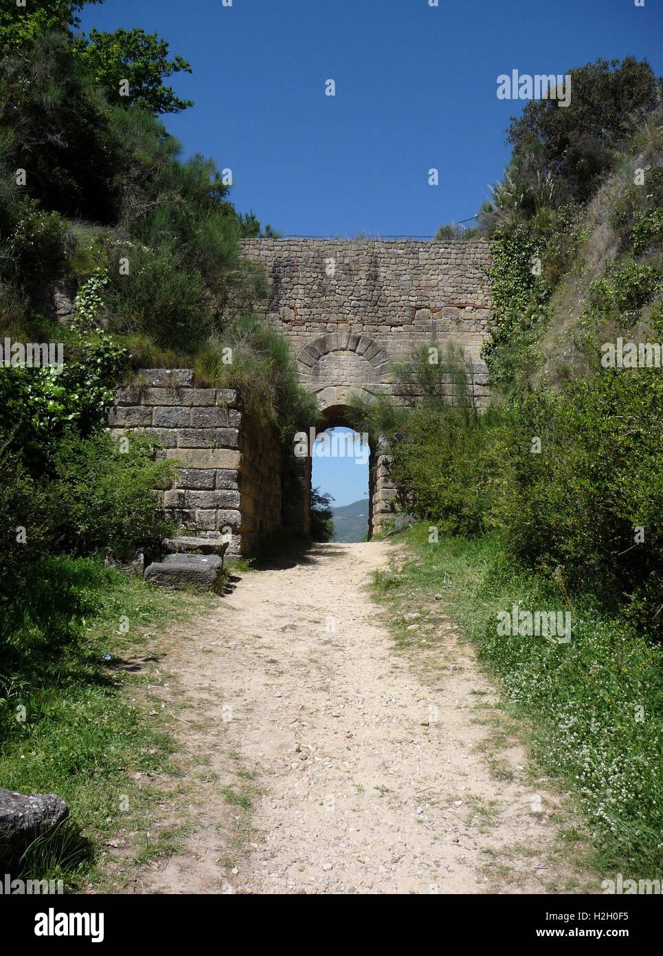 Archeological area of Elea-Velia in Acea, Campania, Italy, pictured 20 ...