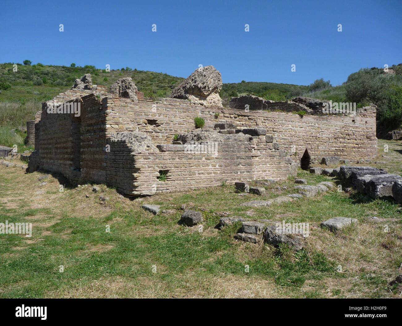 Archeological area of Elea-Velia in Acea, Campania, Italy, pictured 20 ...