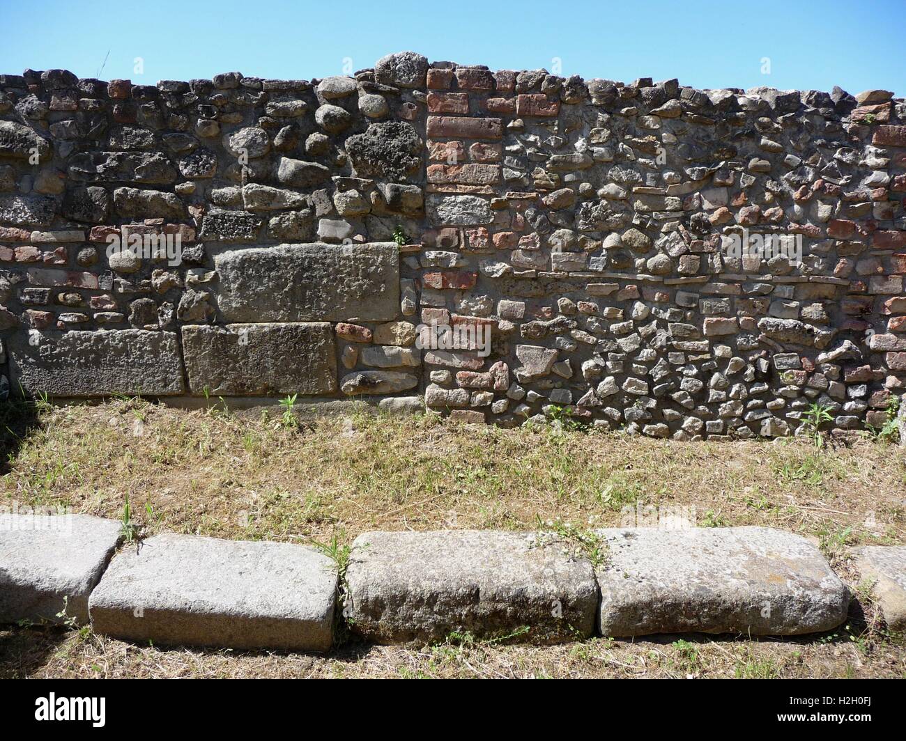 Archeological area of Elea-Velia in Acea, Campania, Italy, pictured 20 ...