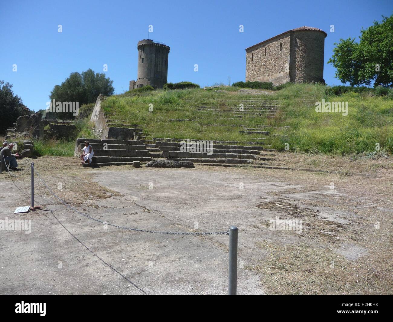 Archeological area of Elea-Velia in Acea, Campania, Italy, pictured 20 ...