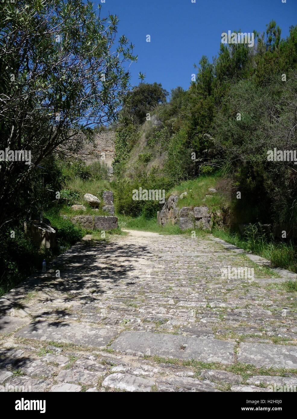 Archeological area of Elea-Velia in Acea, Campania, Italy, pictured 20 ...