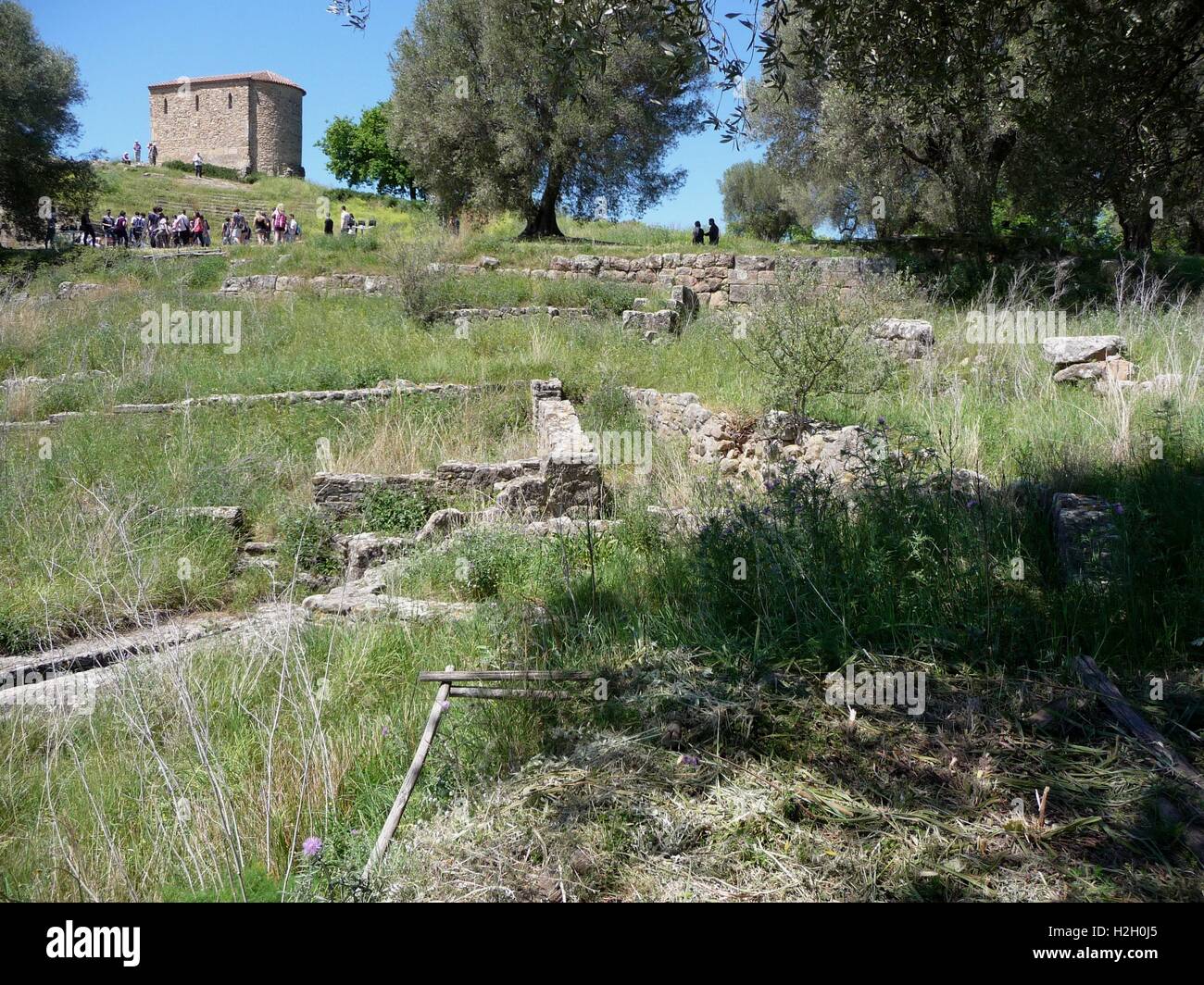 Archeological area of Elea-Velia in Acea, Campania, Italy, pictured 20 ...