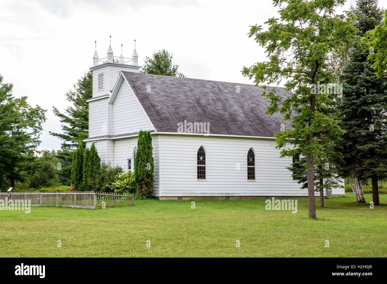 Old church at Sanilac County Historic Village & Museum, Port Sanilac ...