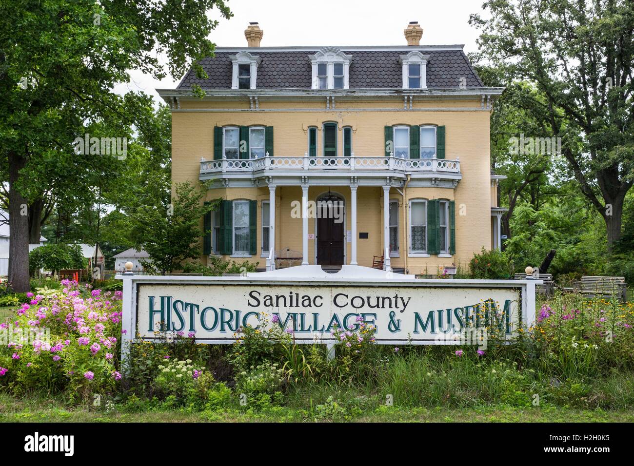 Empire style manor of the Sanilac County Historic Village & Museum ...