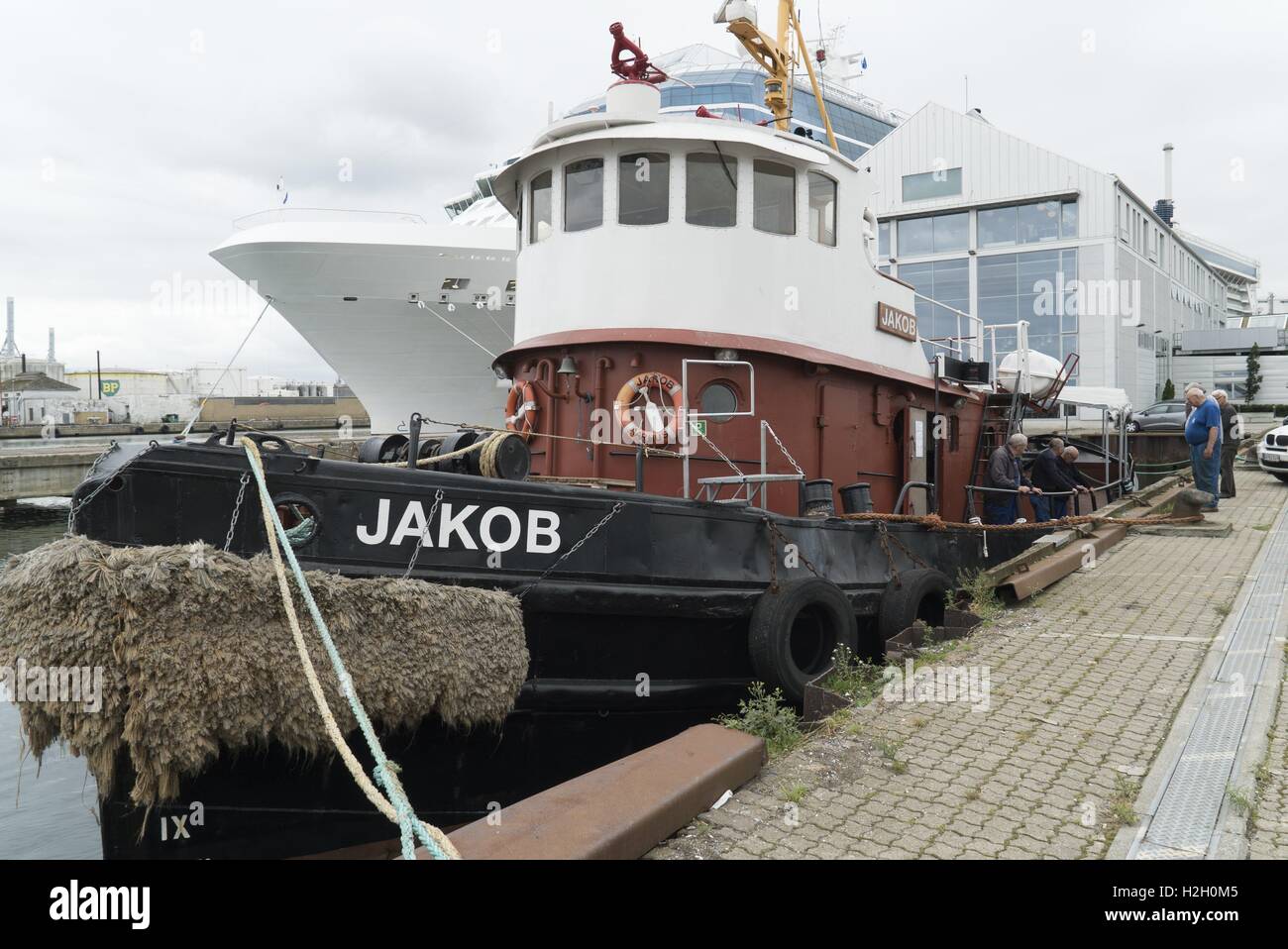 Penioneers in Aarhus refurbishing US built ship Jacob, which was part ...