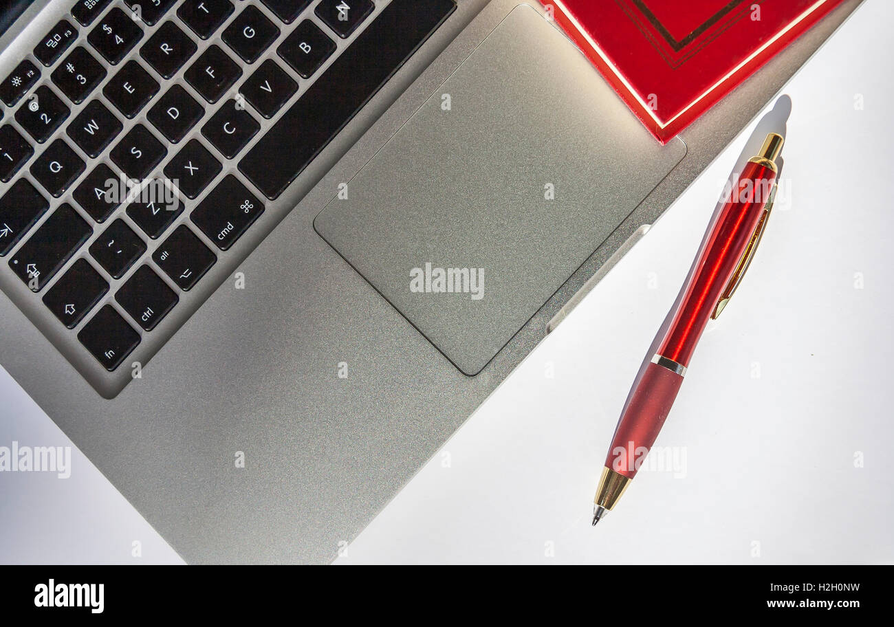 Red laptop cover hi-res stock photography and images - Alamy
