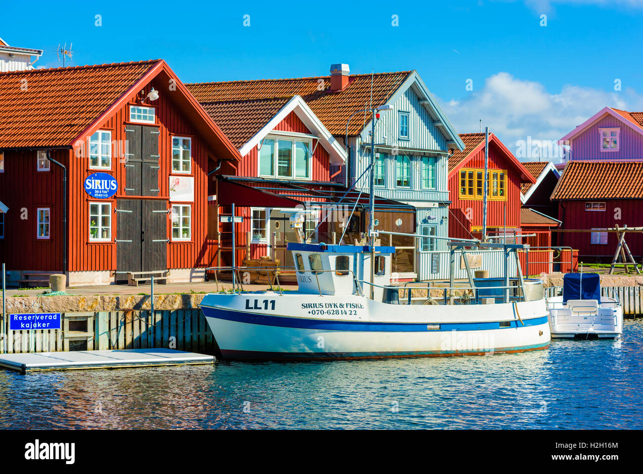 Mollosund, Sweden - September 9, 2016: Travel documentary of the ...