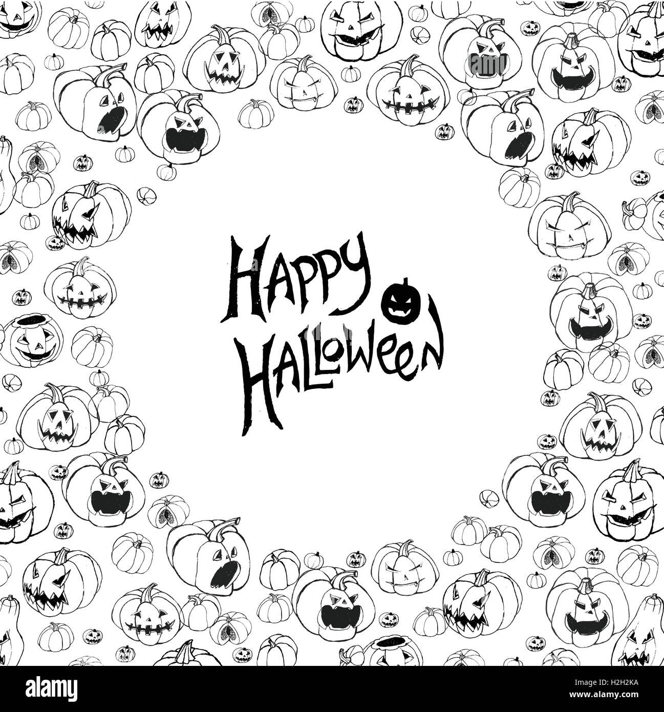 Halloween vector frame Stock Vector Image & Art - Alamy