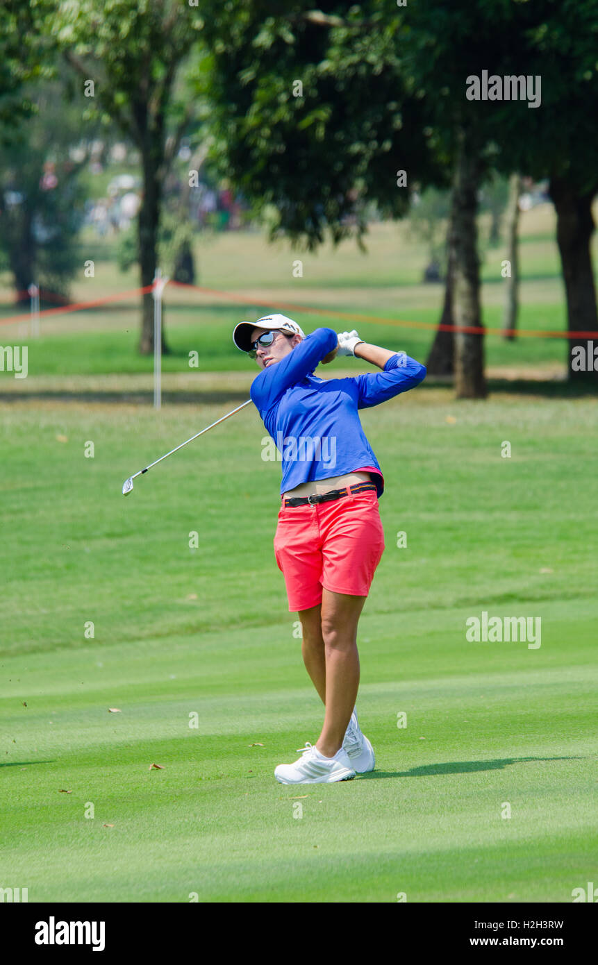 Carlota Ciganda of Spain in Honda LPGA Thailand 2016 Stock Photo - Alamy