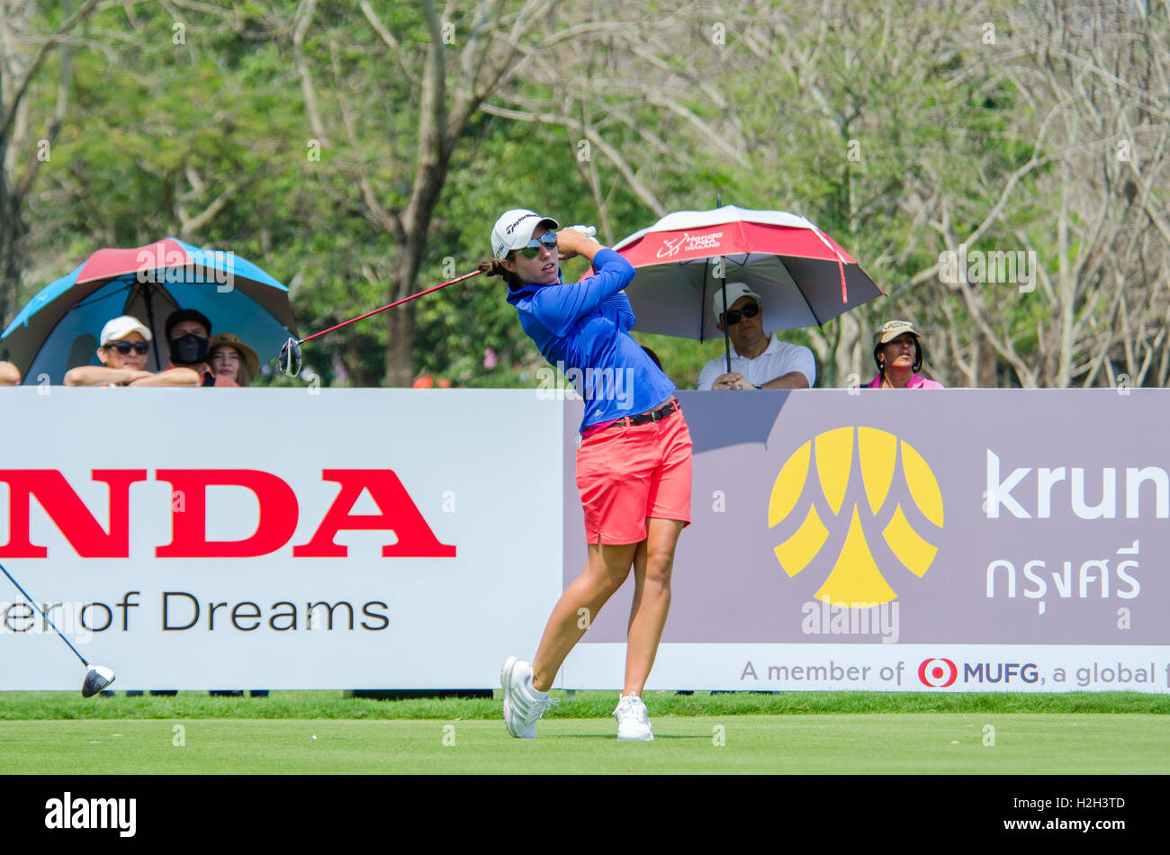 Carlota Ciganda of Spain in Honda LPGA Thailand 2016 Stock Photo - Alamy