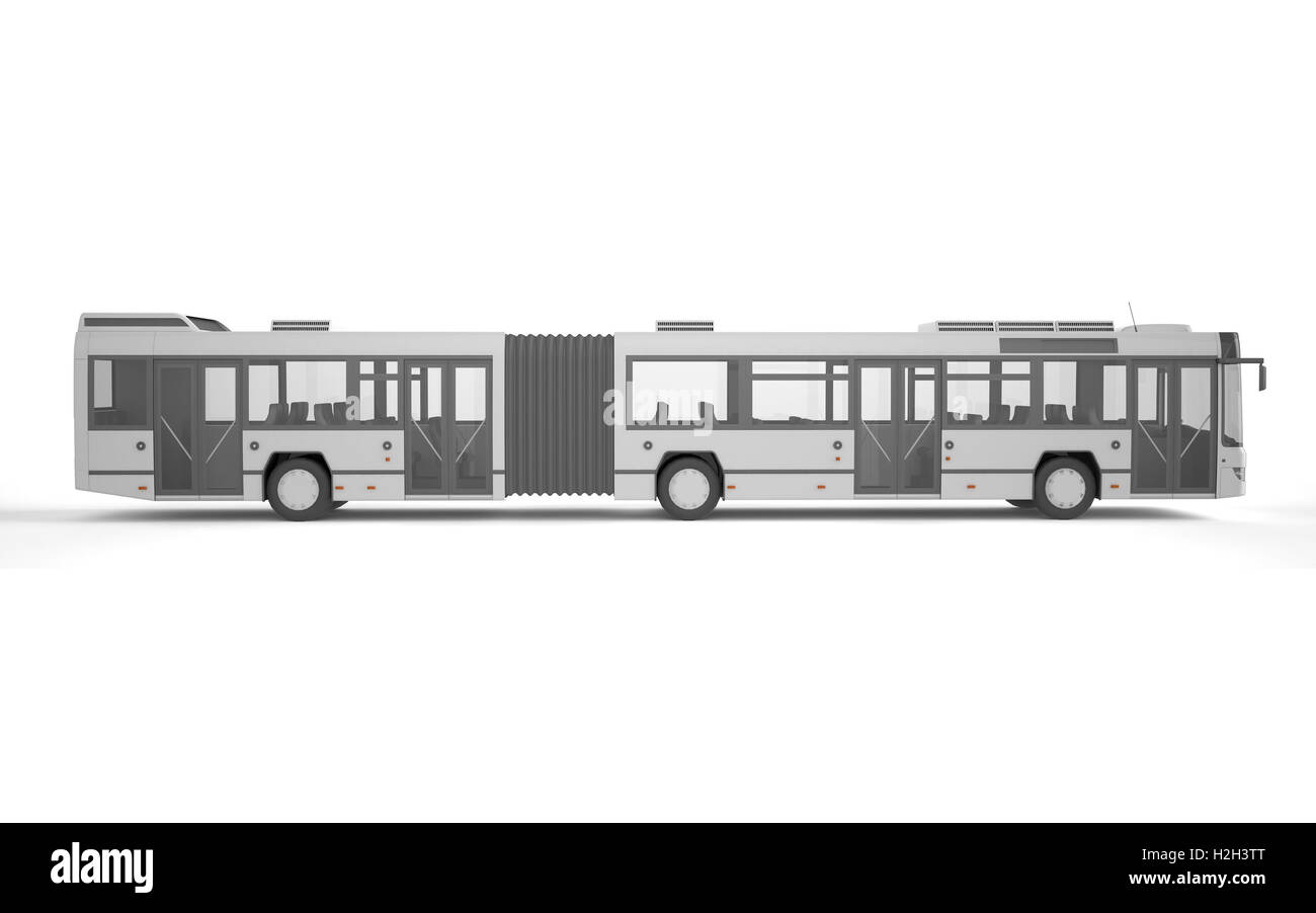 City bus with blank surface for your creative design Stock Photo - Alamy