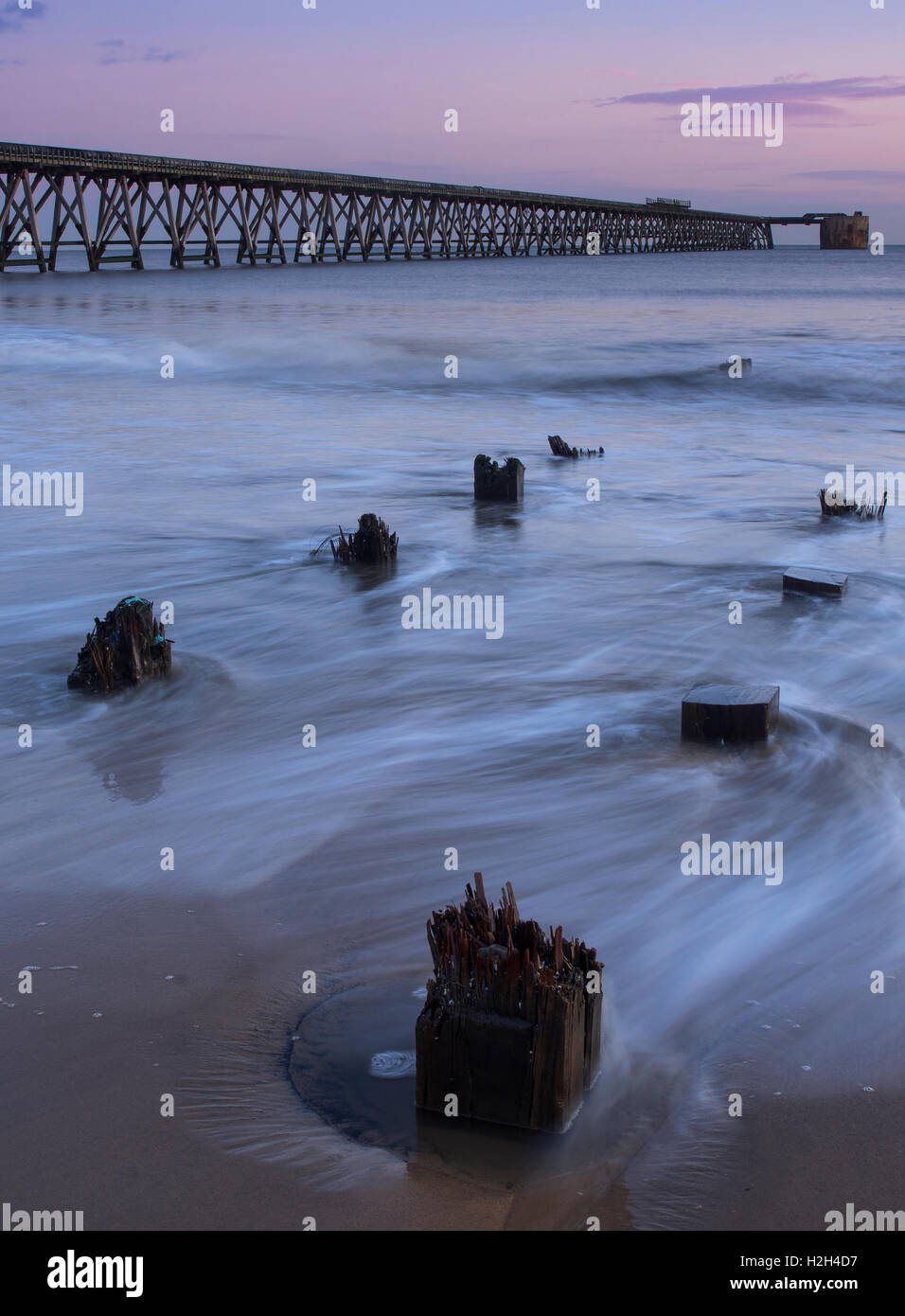 Steetley Pier, Hartlepool, Teesside, England Stock Photo - Alamy