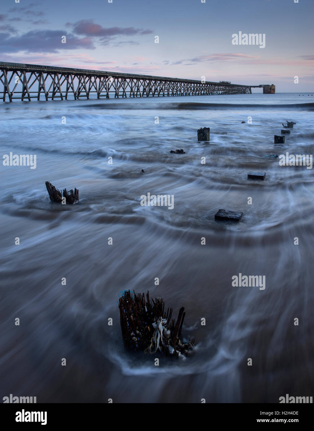 Steetley Pier, Hartlepool, Teesside, England Stock Photo - Alamy