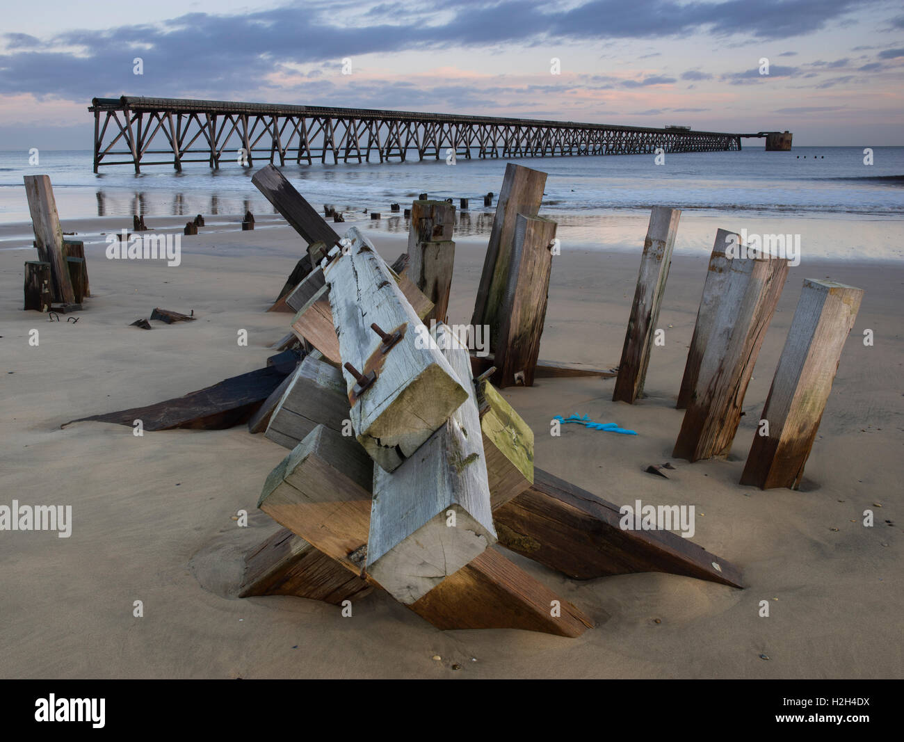 Steetley Pier, Hartlepool, Teesside, England Stock Photo - Alamy
