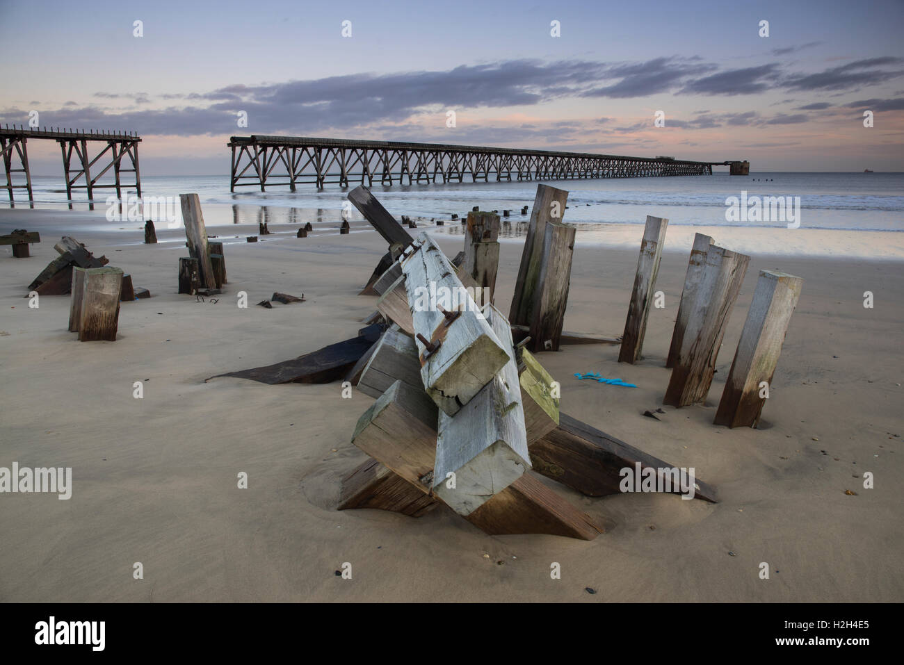 Steetley Pier, Hartlepool, Teesside, England Stock Photo - Alamy