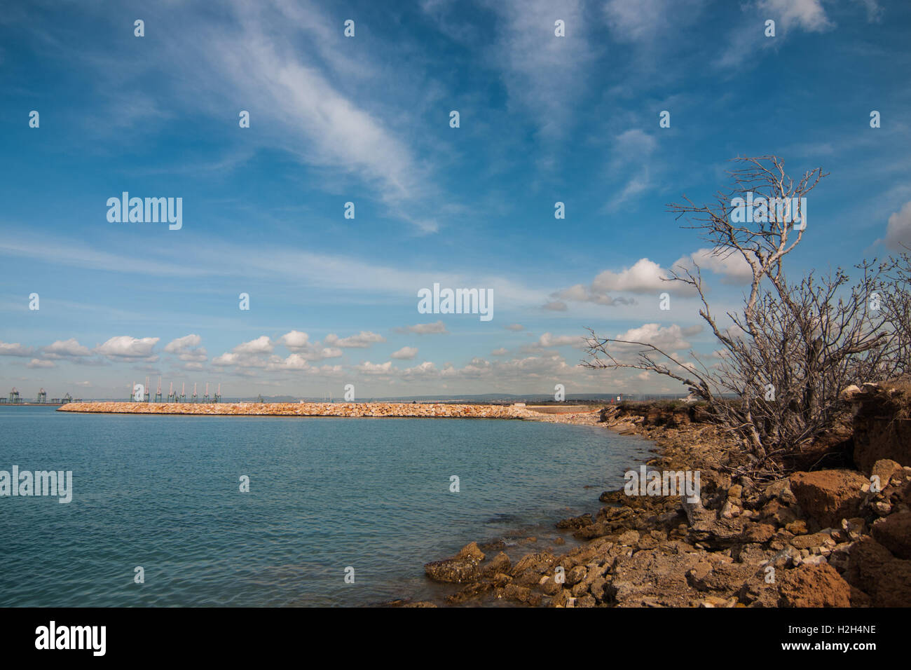 The new oil refinery drainage system in the middle city of Taranto ...