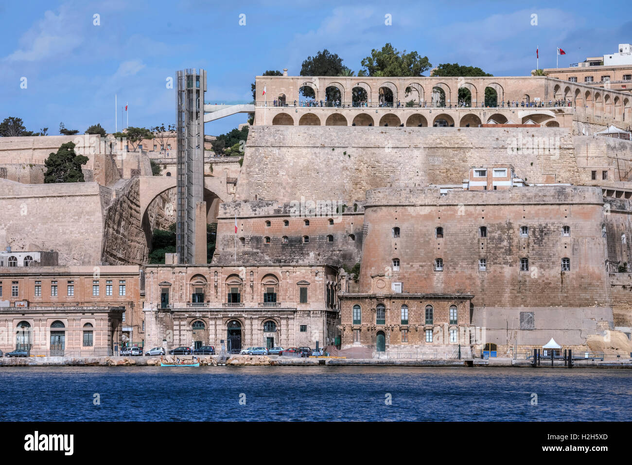 Upper Barrakka Lift; Valletta; Malta Stock Photo - Alamy