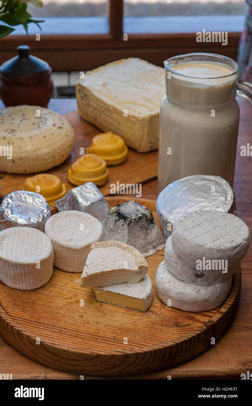 Set of different cheese Stock Photo - Alamy