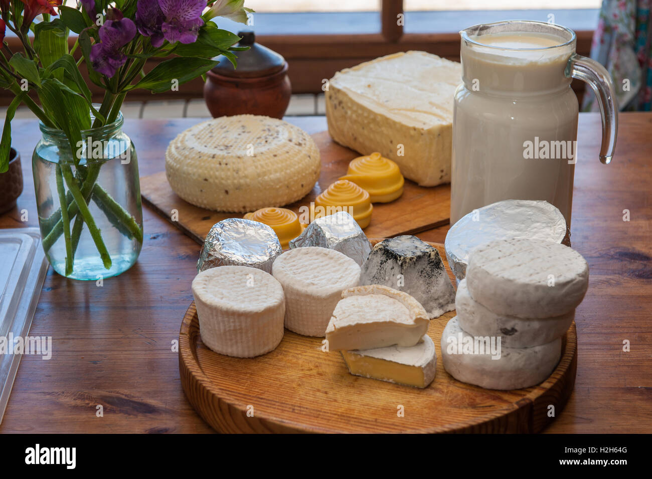 Set of different cheese Stock Photo - Alamy