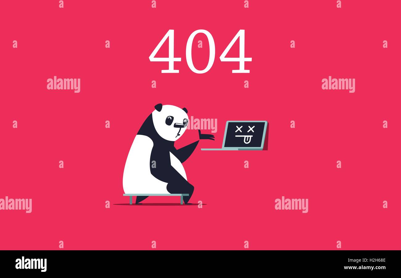 Sad panda Stock Vector Images - Alamy
