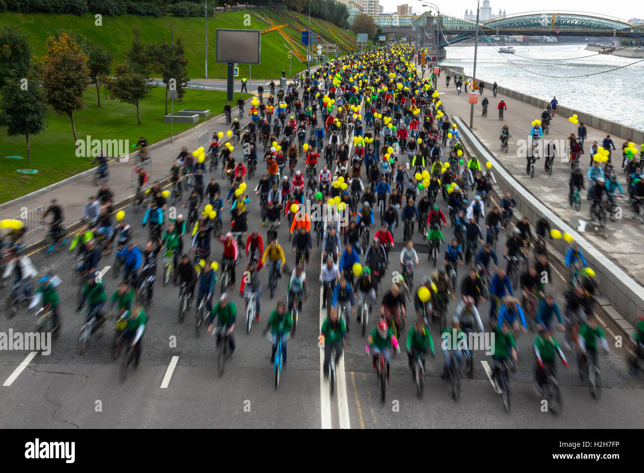 parade of bicyclists,bike riders Stock Photo - Alamy